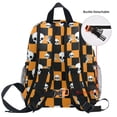 ALAZA Halloween Skull Checkered Pattern School Backpack Student Bookbag ...