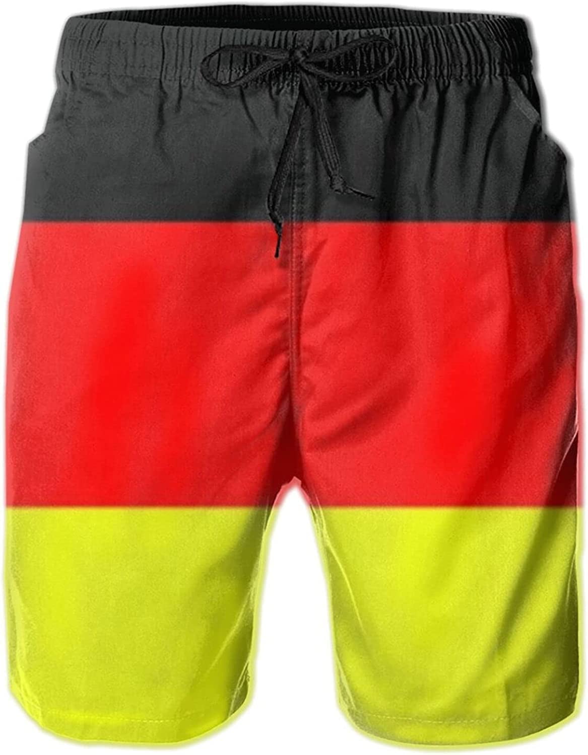 Men's Beach Shorts German Flag Germany 3D Printed Swim Trunks Quick Dry ...