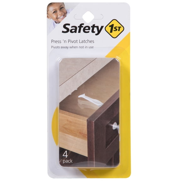Safety 1st Press 'n Pivot Safety Lock for Cabinets, Safety Lock, White ...