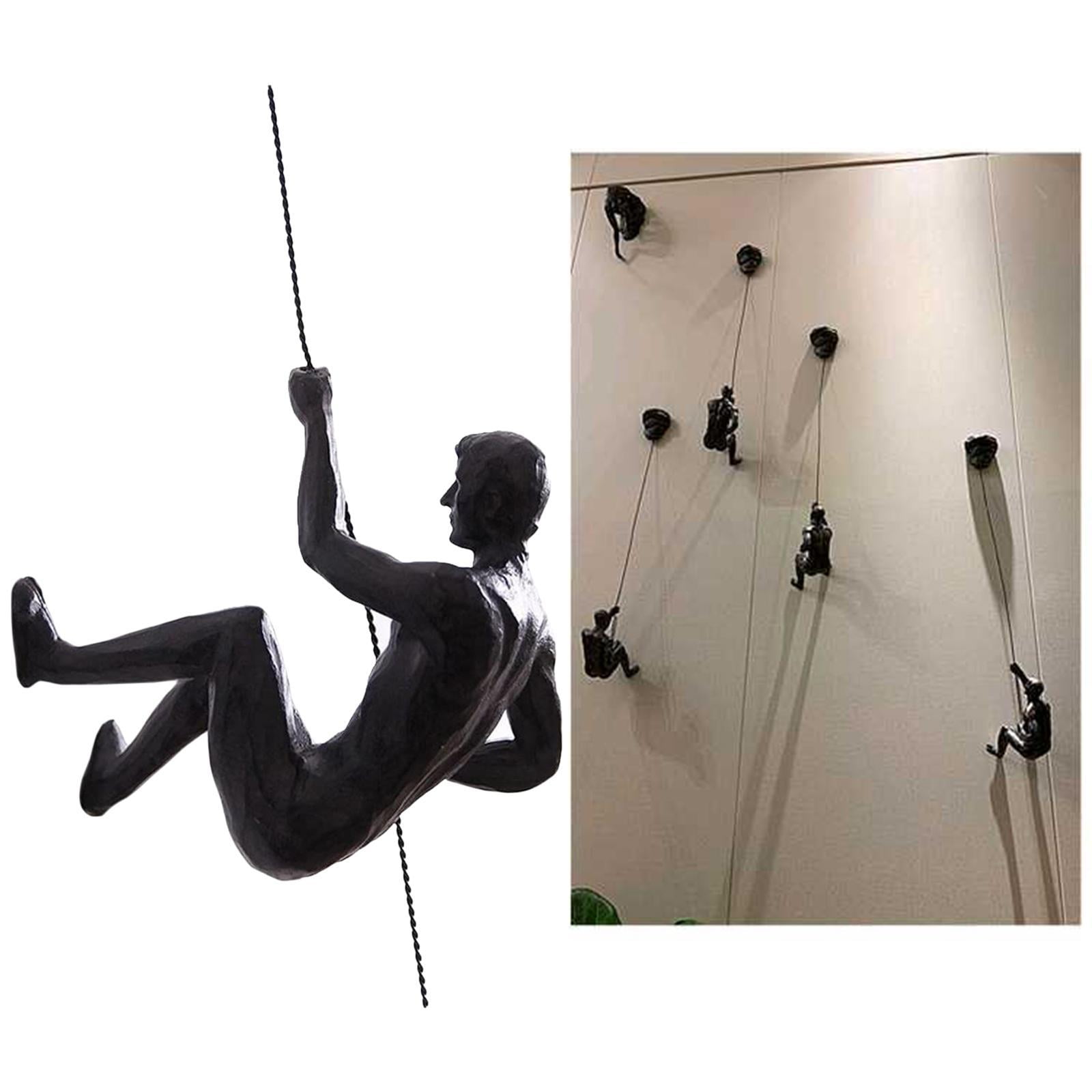Rock Climbing Figurine Man Climber Hanging Statue Wall Hanging ...