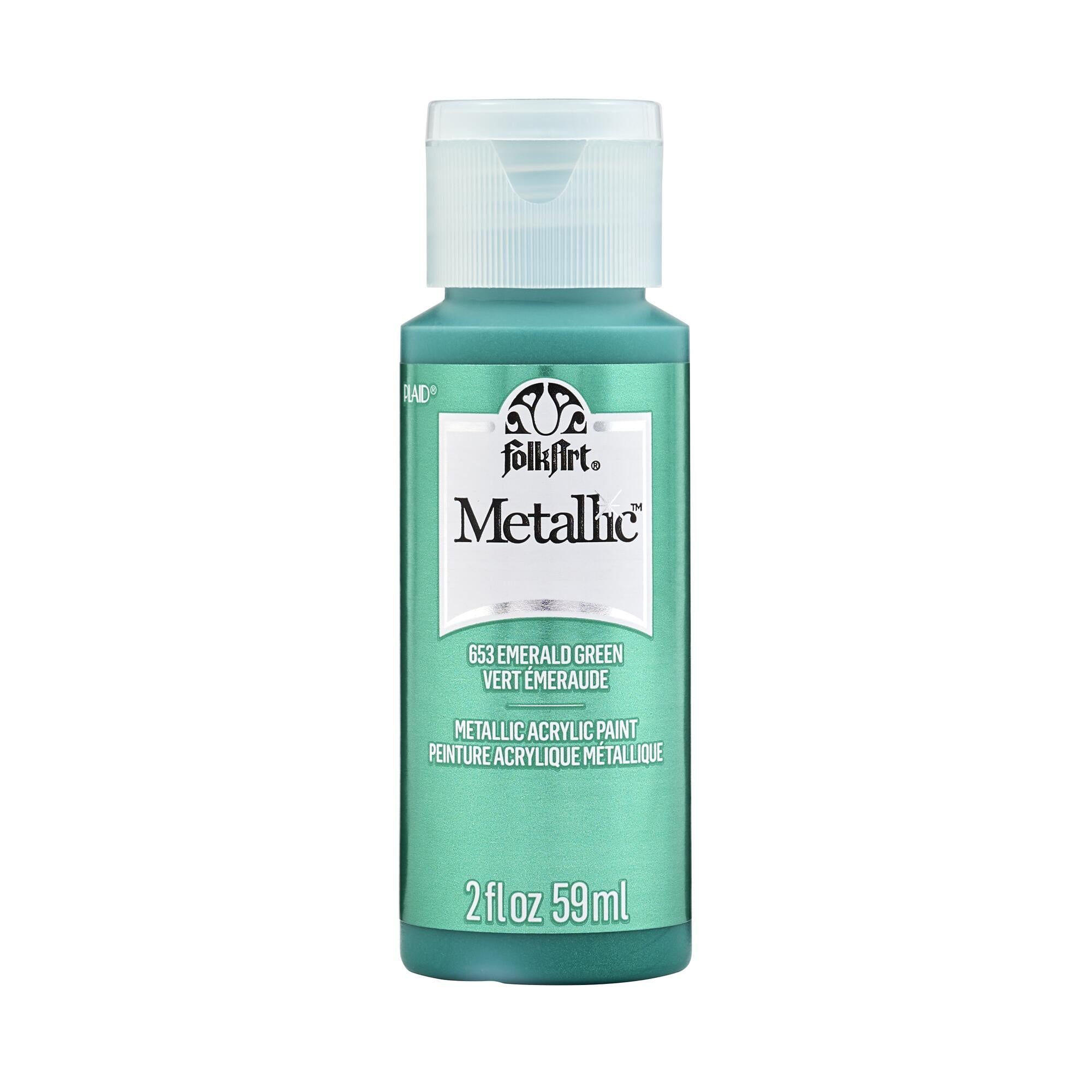 Click here for Folkart Metallic Acrylic Paint Emerald Green  2 Fl... prices