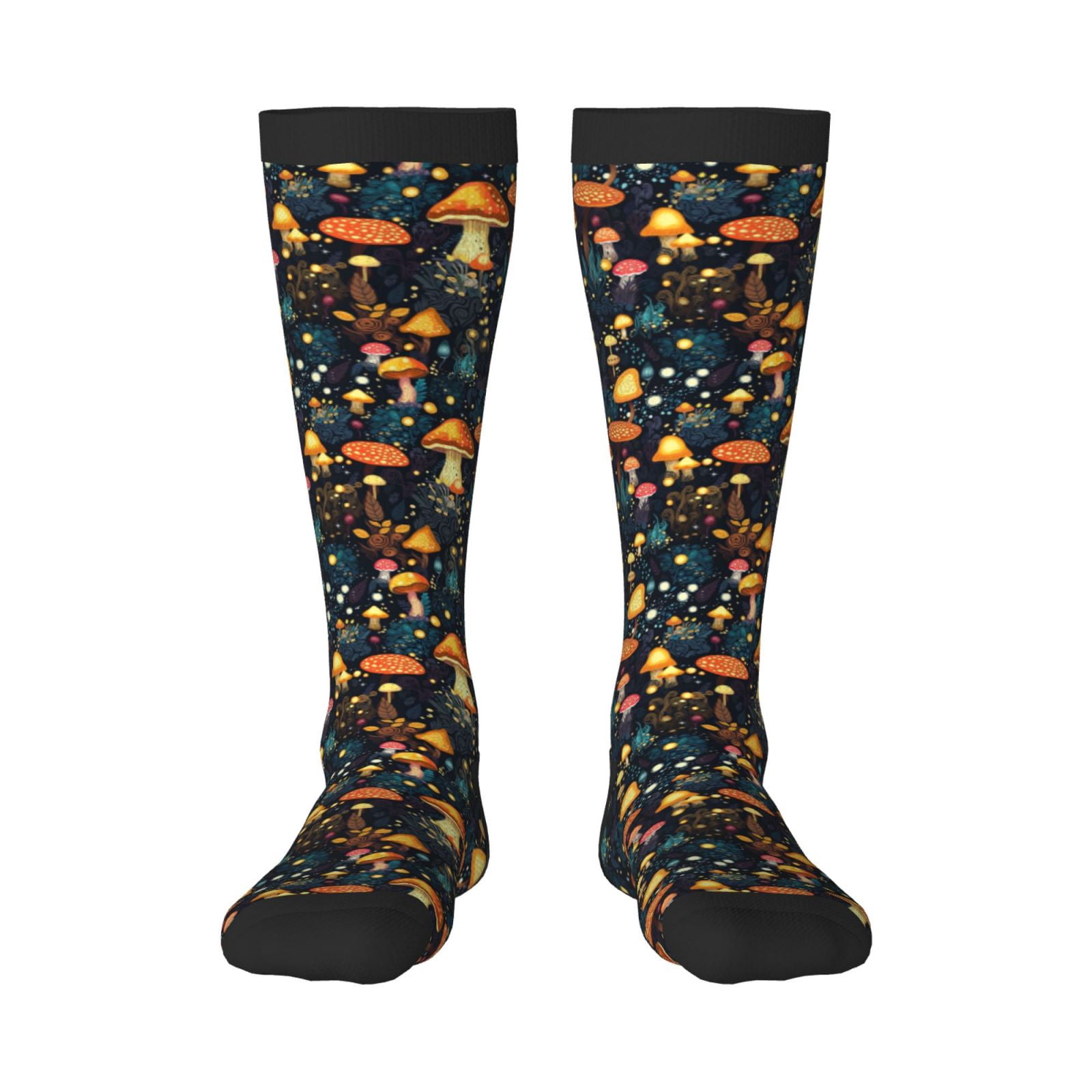 Fotbe Colorful Plants Mushroom Calcetas Divertidas Estampadas para ...