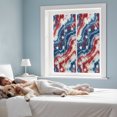 Abstract Gradient Window Privacy Film, Red Blue Tie-dye Stars U.S. Flag ...