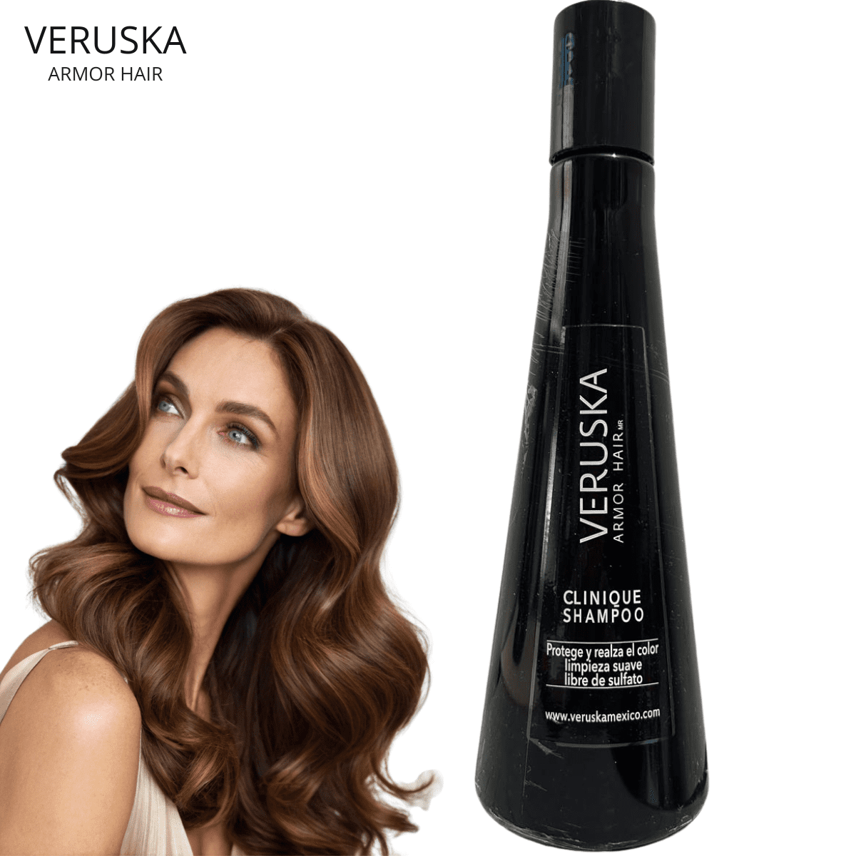 Shampoo CLINIQUE VERUSKA para cabello teñido sin sulfato y brillo ...