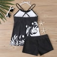 Jsaierl Two Piece Tankini Swimsuits Women Tummy Control Summer Print
