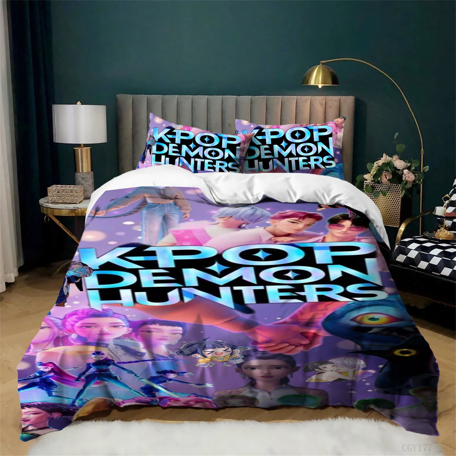 Click here for Rilin 3pcs Kpop Demon_hunters Bedding Duvet Cover... prices