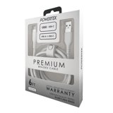 Liquipel Powertek Type-C Fast Charger Cable, 6ft USB-C for Galaxy, Note ...