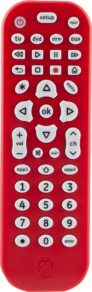 GE 4-Device Universal Remote Control, Red, 39528 - Walmart.com