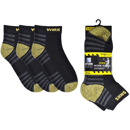 Storm Ridge Mens Crew Work Socks (3 Pairs) - Walmart.ca