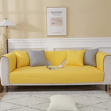 Lepai Love Heart Embroidery Sofa Slipcover Super Soft Cotton Quilted ...