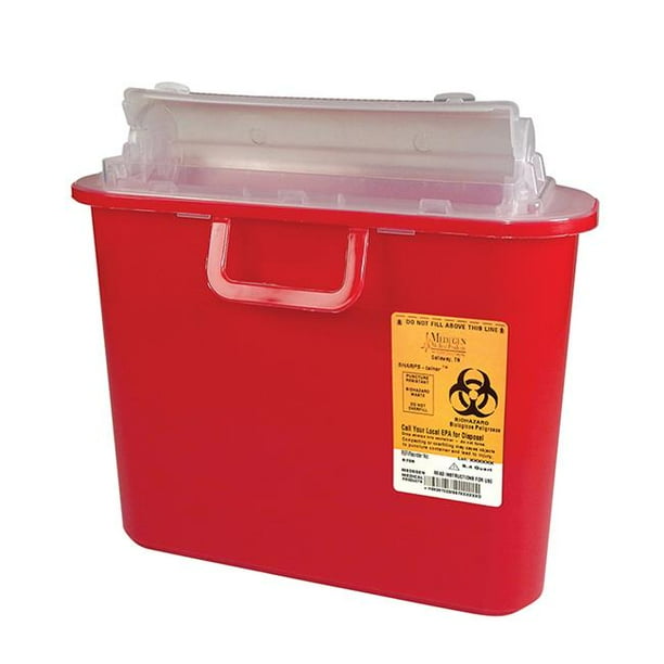 Medegen Medical Products MDG 8708 10.5 x 10.5 x 3.5 in. Sharps ...