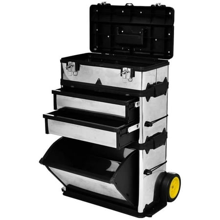 Sepeda Stackable Toolbox Rolling Mobile Organizer with Telescopic ...