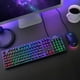onn. 104-Key LED Gaming Keyboard with Rainbow Back-lighting, 3 Lighting ...