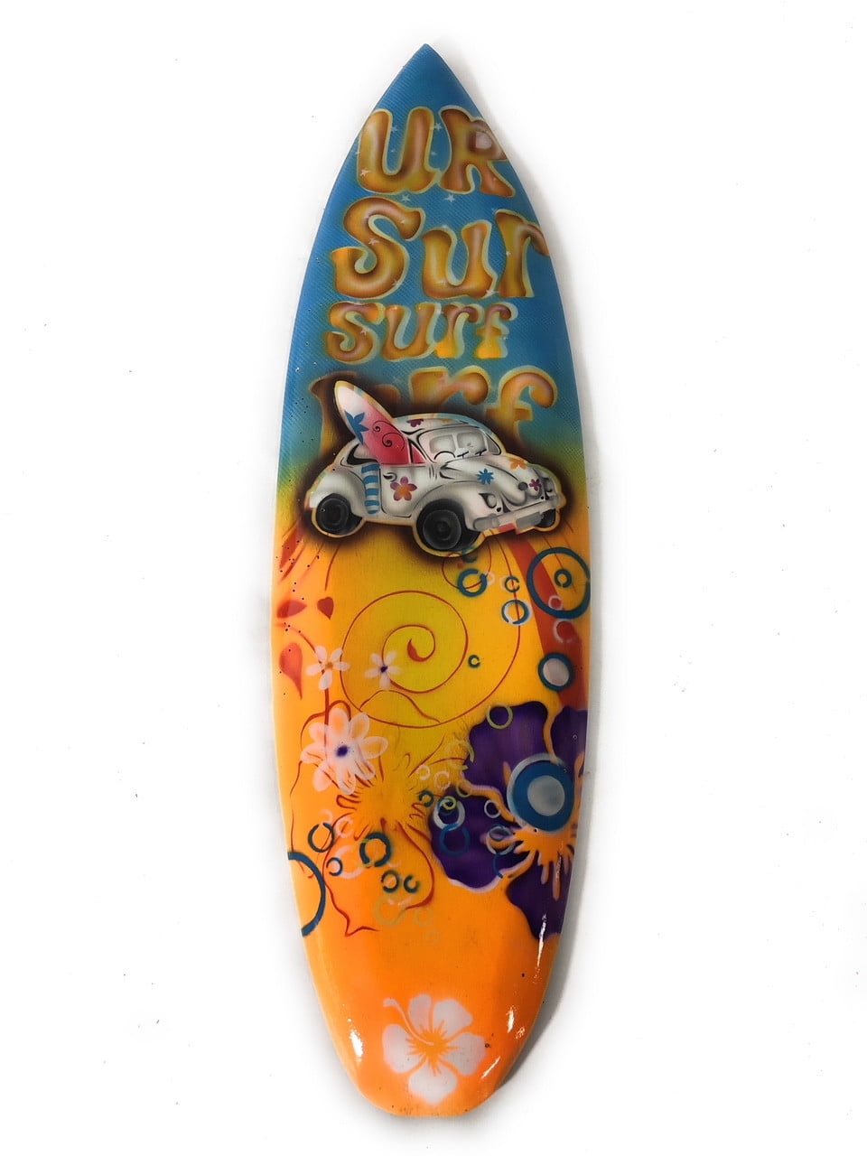 Surfboard w/ VW Bug 70's Style 20" - Surf Hawaii - Trophy | #lea05l50 ...
