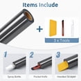 "BSHAPPLUS® Tinted Window Film, 26""x79"", Scratch-Resistant, Car Shade ...