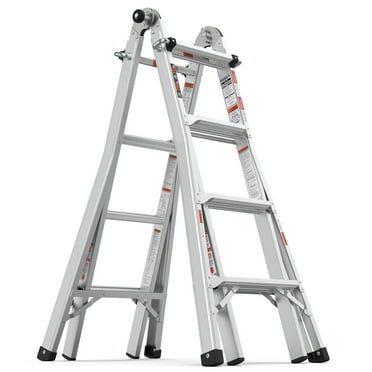 4-Step Heavy Duty Aluminum Folding Ladder with Non-Slip Steps - A-Frame ...