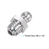 Uxcell Metric Stainless Steel Straight Hydraulic Grease Fitting M8 x 1 ...