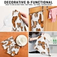 Wobogo Spotted Butterfly Kitchen Towel 6 Piece Large Cotton Dishcloth ...
