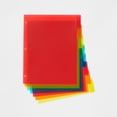8ct Plastic Letter Index Dividers Multicolor Polypropylene Binder ...