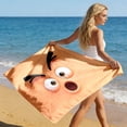 Optical 3D Cartoon Face Expressions Optical Towel 70X140Cm Optical ...