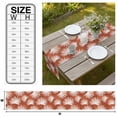 Burnt Orange Palm Leaves Table Runner Summer Tropical Botanical ...