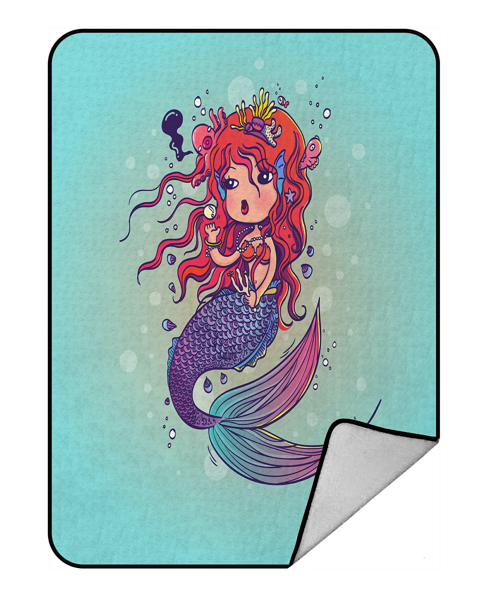 ABPHQTO Little Mermaid Under Sea Doodle Personaje de dibujos animados ...