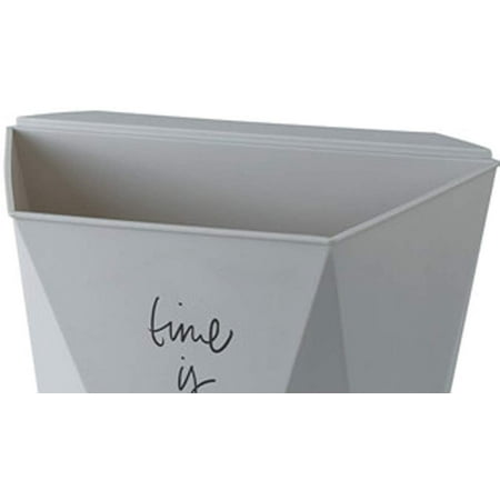 Space Saving Trash Can Plastic Geometric Shapes Trash Cans for Cabinet ...