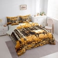Manfei Woodland Elk Grid 7 Pieces Full Size Bedding Sets,Jungle Animal ...