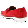 LIBERTYZENO Mens Classic Velvet slip on Loafer Shoes Red - Walmart.com