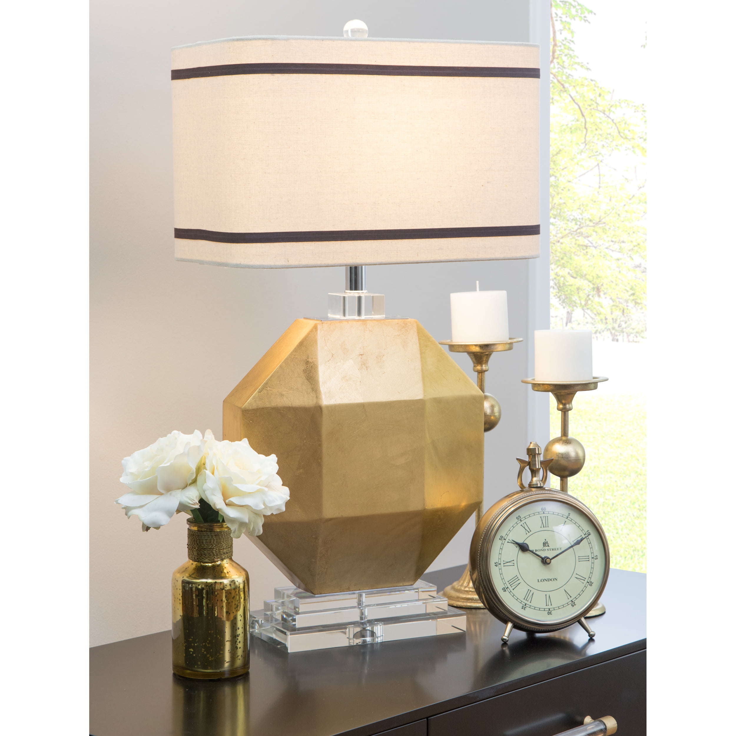 Cadence Large Gold Table Lamp - Walmart.com