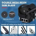 Electric Archery Arrow Saw Carbon Arrow Cutter with 3 Resin Saw Blades ...