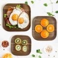 RRFDWQ-Acacia Wooden Plates Set of 3, 6/8/10 Inch Square Serving ...