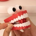 Chattering Teeth Wind up Toy: Walking Teeth Toy with LED Eyes Funny ...