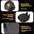 4 inch Pod Covers, 2 count Black Round Offroad Driving Work Lights PC ...