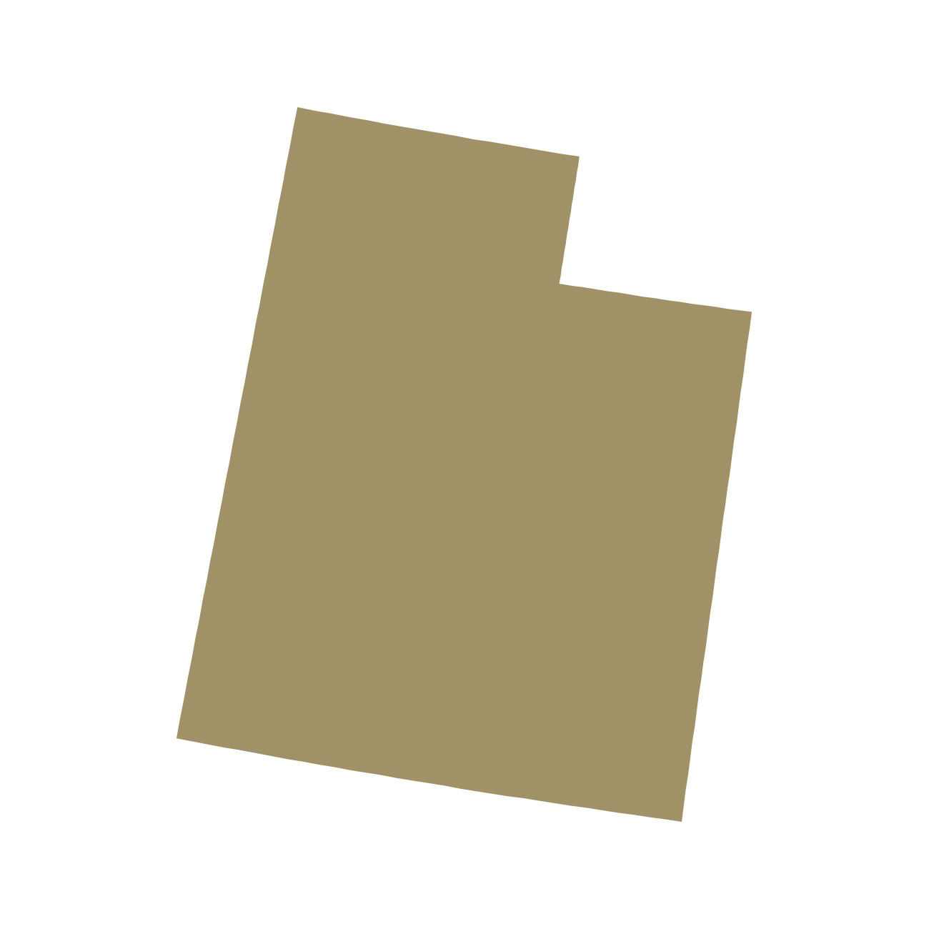 Utah Shaped Sticker Decal Die Cut - Self Adhesive Vinyl - Weatherproof ...