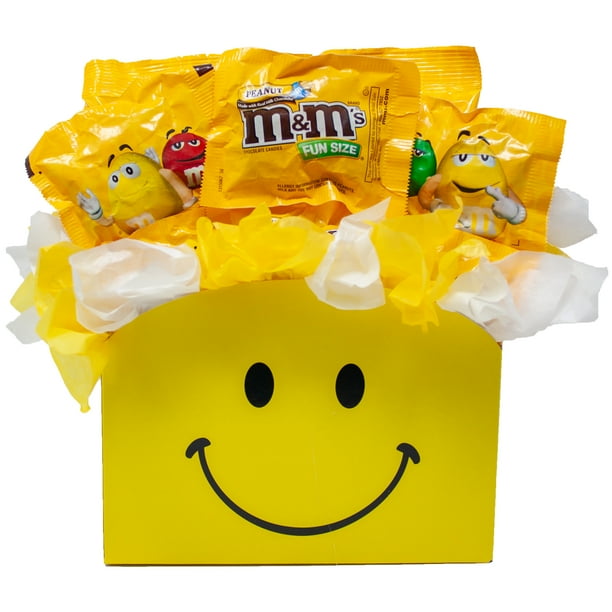 Peanut M&M's Candy Bouquet Gift Box | Gift Idea for Birthdays ...