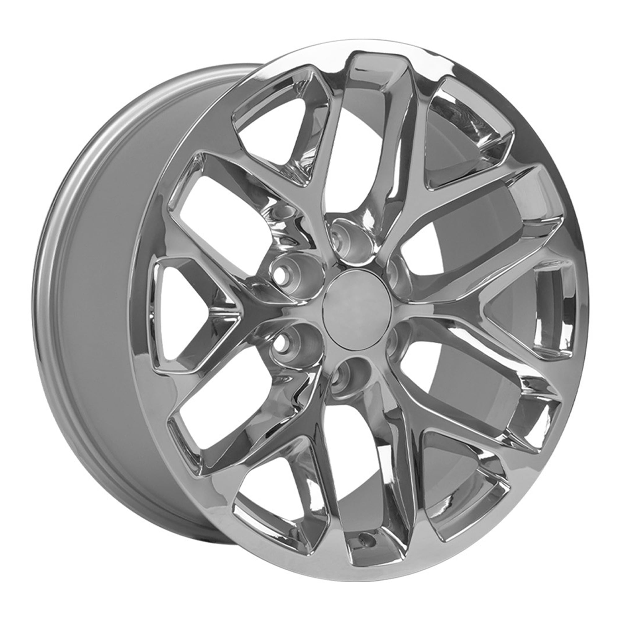 OE Wheels CV98B 20x9" Chrome Snowflake Wheel for 99-18 Chevy Silverado ...