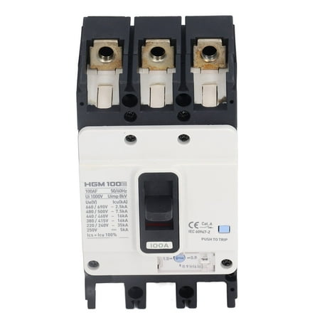 100A 3P Circuit Breaker Copper Nickel Plated Contacts Electrical ...