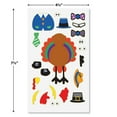 Current Make-A-Turkey Sticker Sheets - Set of 12 Thanksgiving Sticker ...