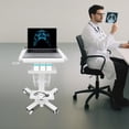 20.15*17.75*31.5-47.24in Modern Free Standing White Laptop Workstation ...
