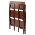 Winsome Wood Terry 3-Tier Foldable Shelf, Stackable, Walnut Finish ...