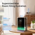 8L Smart Humidifier Large Room 600ft², HM717S, 80H Runtime Supersized ...