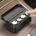 2 Pack Coin Holder for Car, Portable Mini Change Storage Box Compatible ...