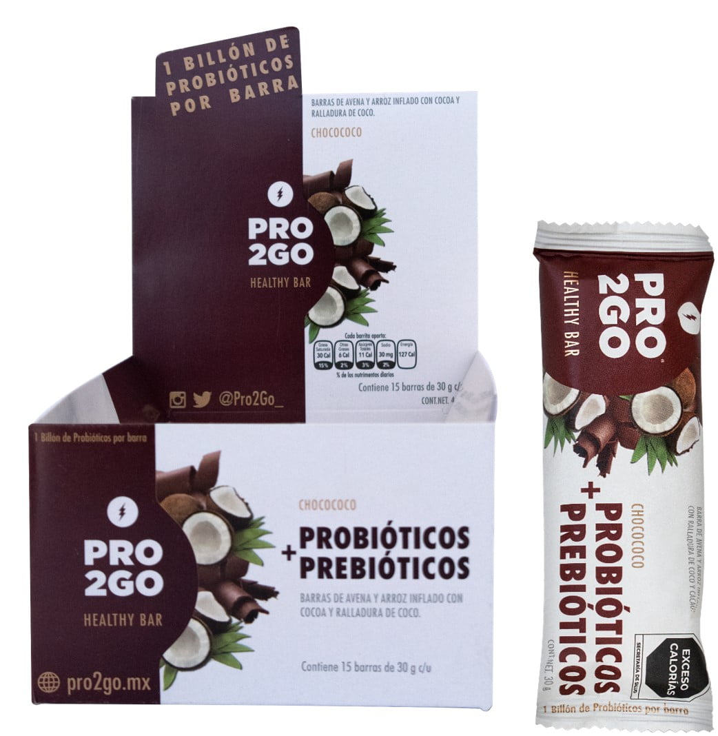 CAJA BARRA CHOCO COCO C/ PROBIOTICOS+PREBIOTICOS | Walmart en línea