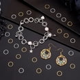200Pcs 2 Colors Brass Linking Rings Ring Mixed Color 10x1mm Inner ...