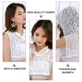1Pc White Lace Detachable Fake Collar with Hat Creative Clothes ...
