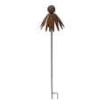 Dyegold Garden Decor Echinacea Metal Garden Decoration Rusty Iron Cone ...