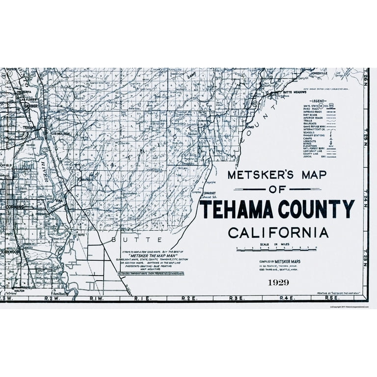 Tehama Ca Map