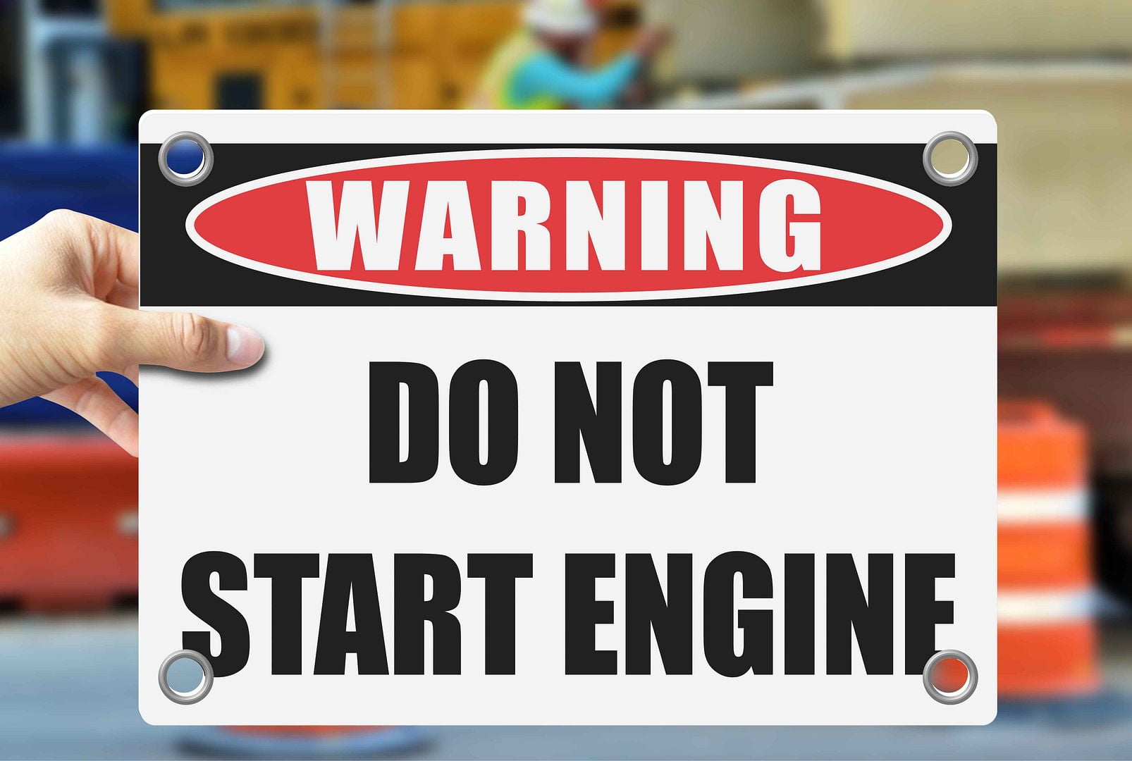 DO NOT START ENGINE | Warning Notice Caution Danger 3mm PVC Sign ...