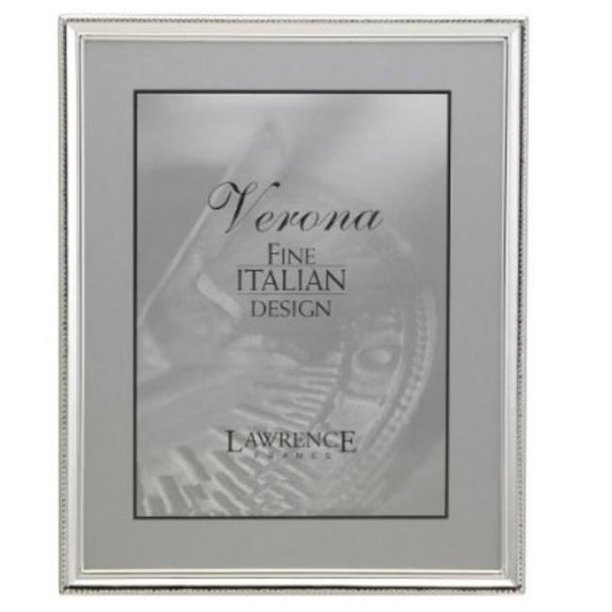Polished Silver Plate 8x10 Picture Frame - Bead Border Design - Walmart ...